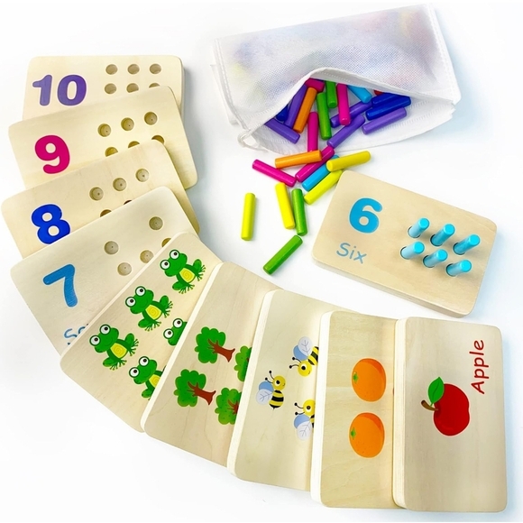 Toys | Educational Wooden Counting Toy Set | Poshmark